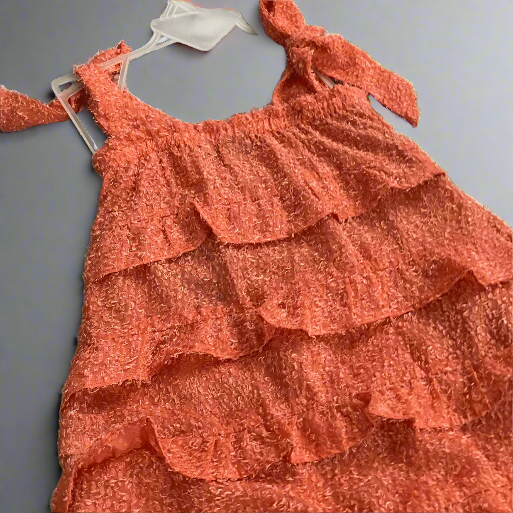 GIRLS ORANGE FROCK