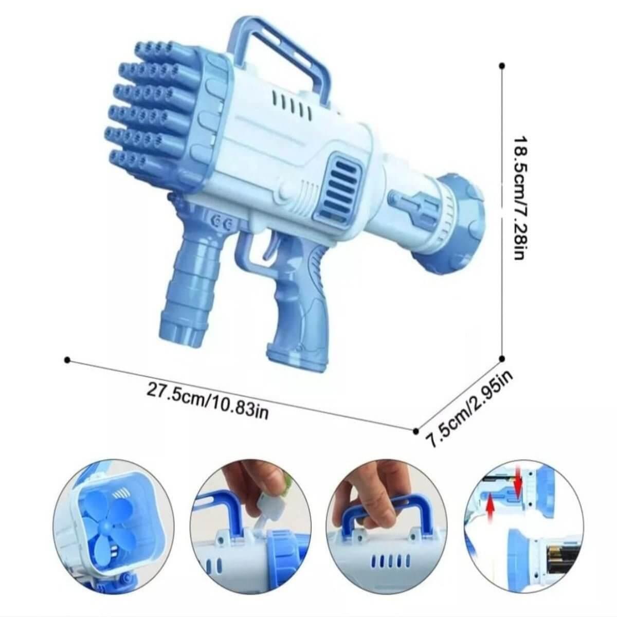 32 Hole Bubble Gun – Keedlee