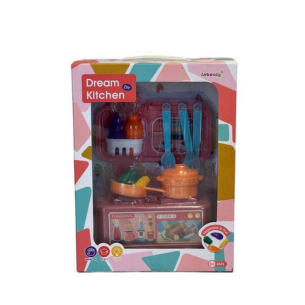 Inbealy Dream Kitchen Pink DIY 3+ (599-2),CN — Keedlee