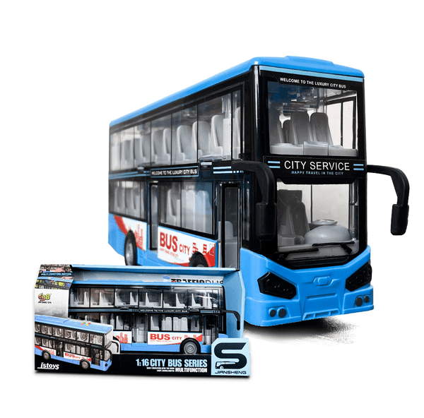 Bus Toy Blue — Keedlee
